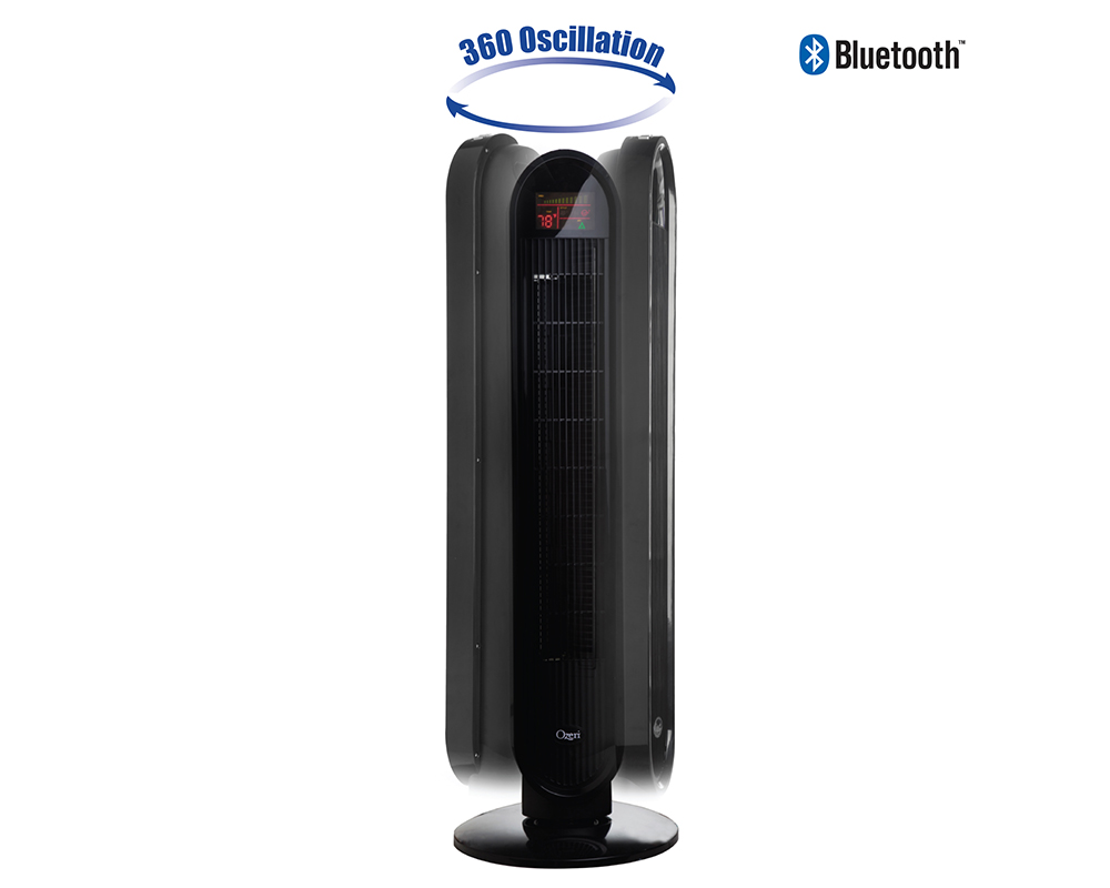 Ozeri.com : Ozeri 360 Oscillation Tower Fan, with Bluetooth and Micro ...